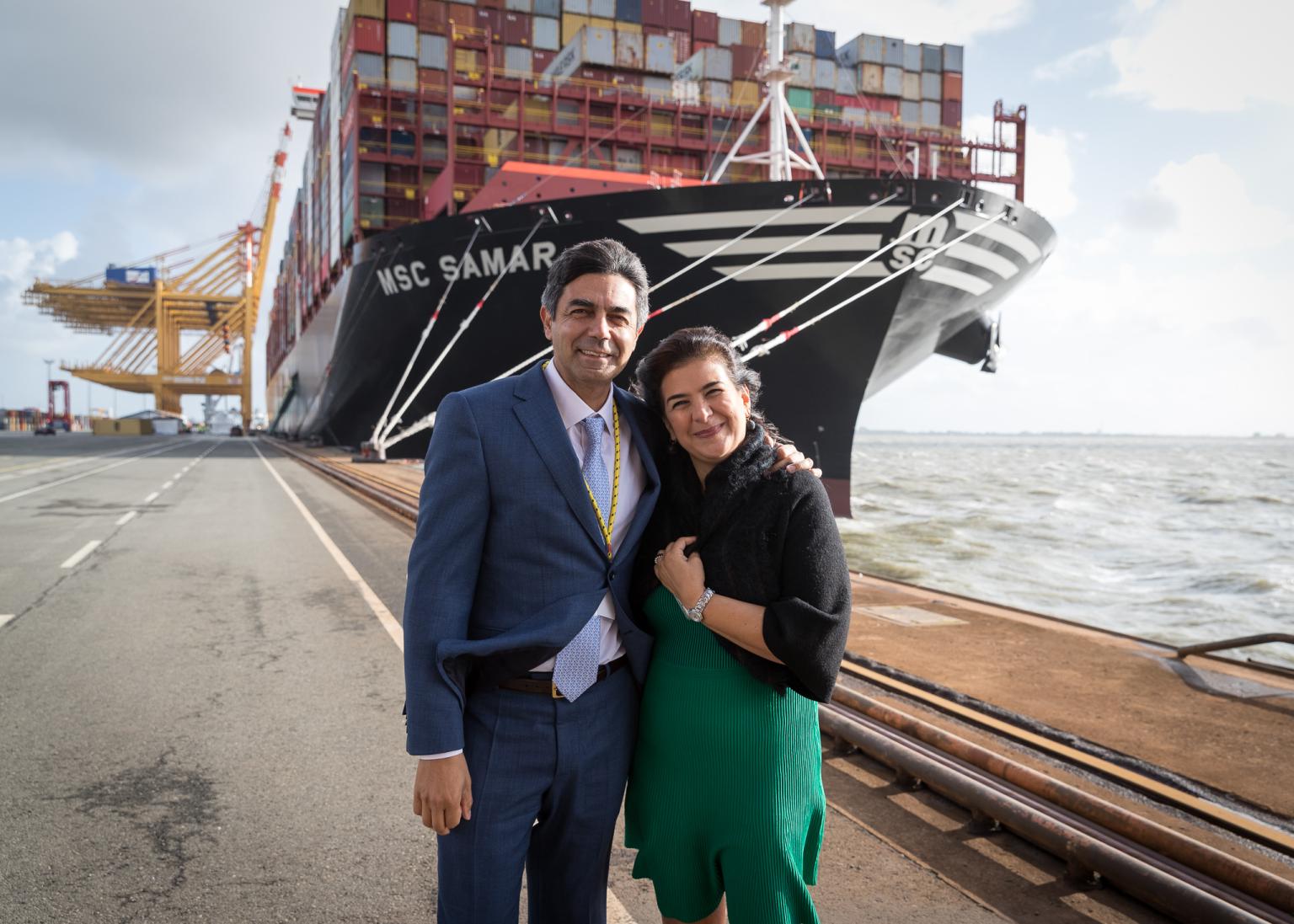 Sopesp - o MSC Samar – o terceiro navio da classe MSC Gülsün – foi ...