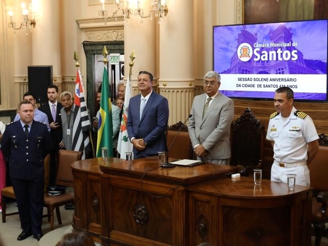 Sopesp - Sessão Solene marca homenagem da Câmara aos 478 anos de Santos