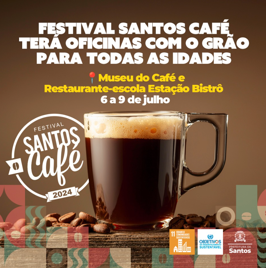 Sopesp - Santos Café: evento terá oficinas com o grão para todas as idades
